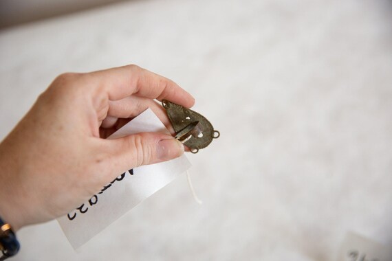 Vintage African Bronze Adjustable Tear Shaped Shield … - Gem