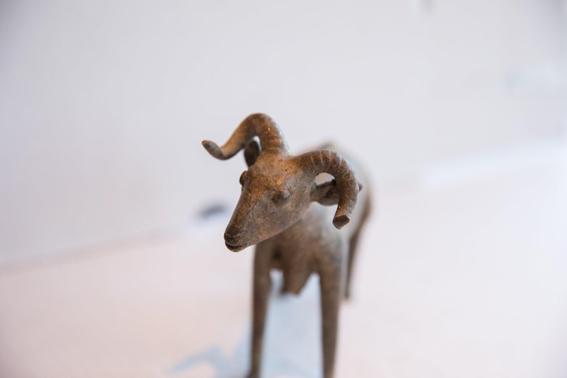 Vintage African Ram Sculpture - Etsy