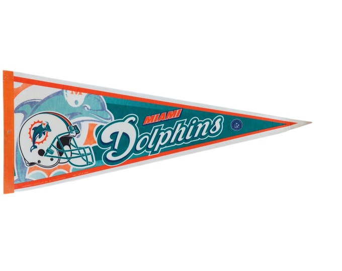 Miami Dolphins Felt Flag Pennant - Etsy
