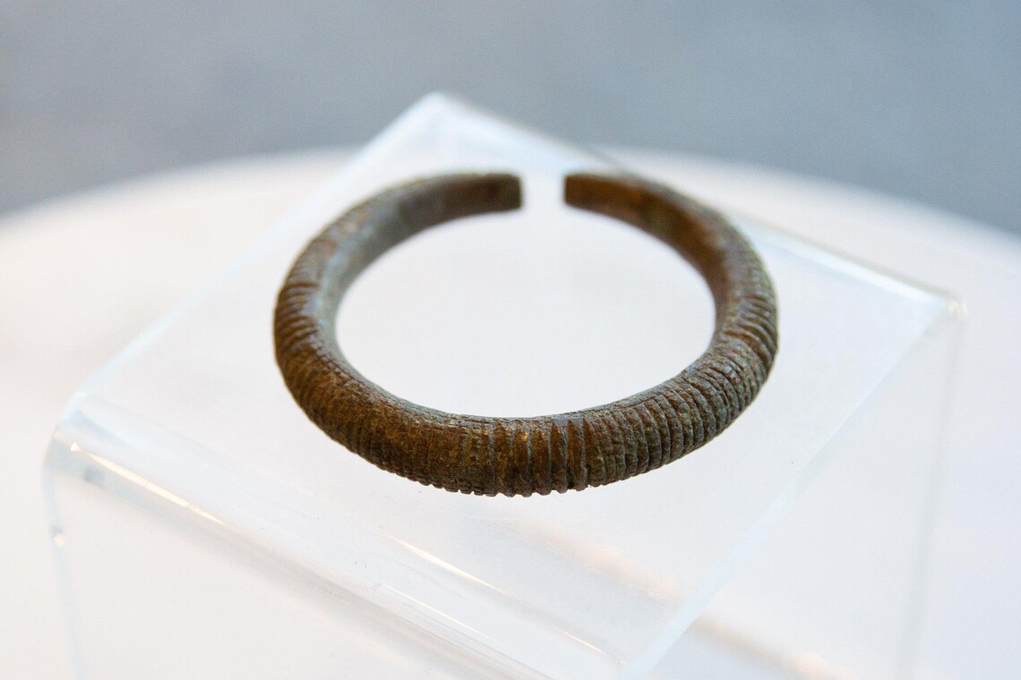 Antique African Bronze Snake Bracelet With Geometric Detailing - Etsy