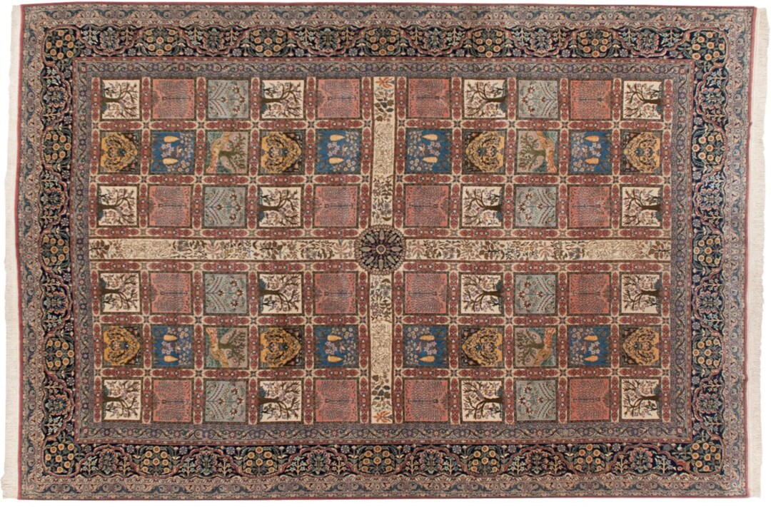 12x17.5 Vintage Bulgarian Kerman Design Carpet - Etsy Canada