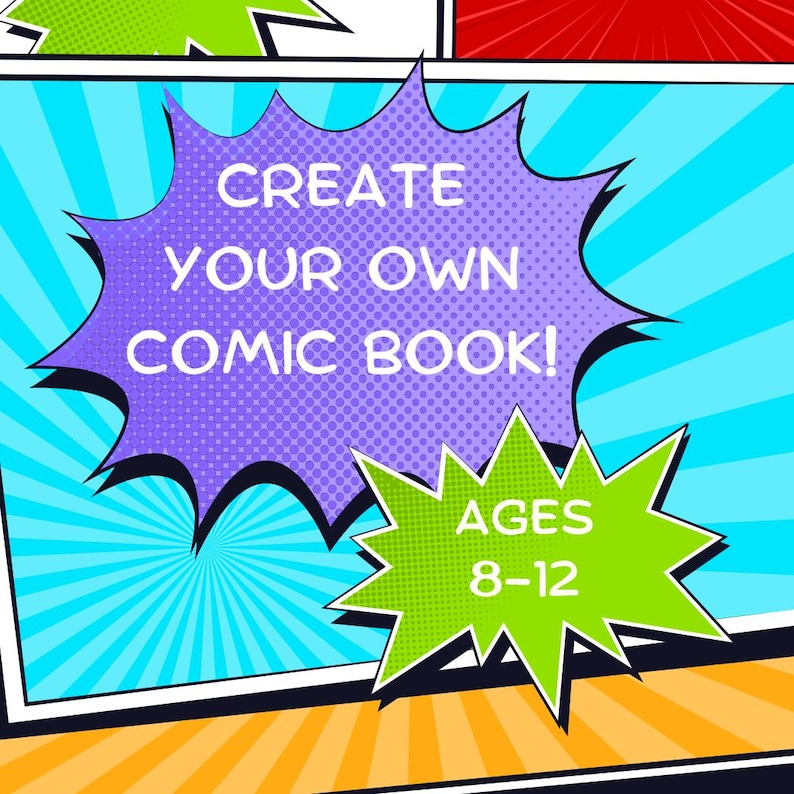 Mini Comic Maker | Printable Comic Book Activity for Kids | Fun Drawing ...