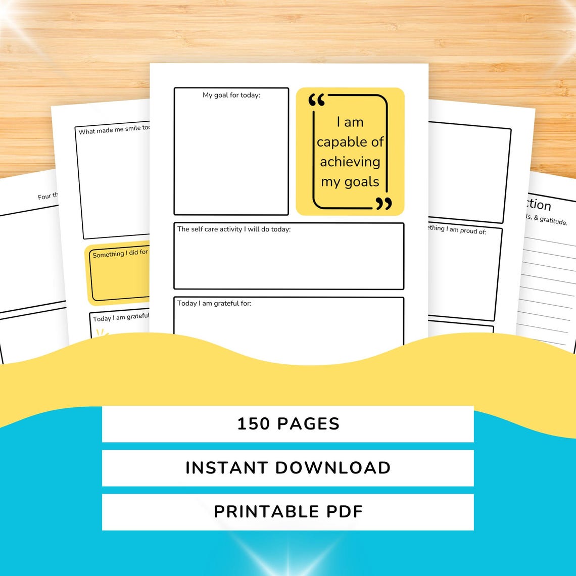 Kids Gratitude Journal Printable | Mindfulness Worksheets, Writing ...