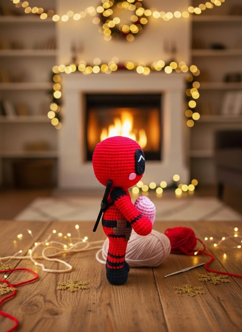 Deadpool Amigurumi Crochet Pattern | Superhero Doll (PDF Pattern) - Etsy