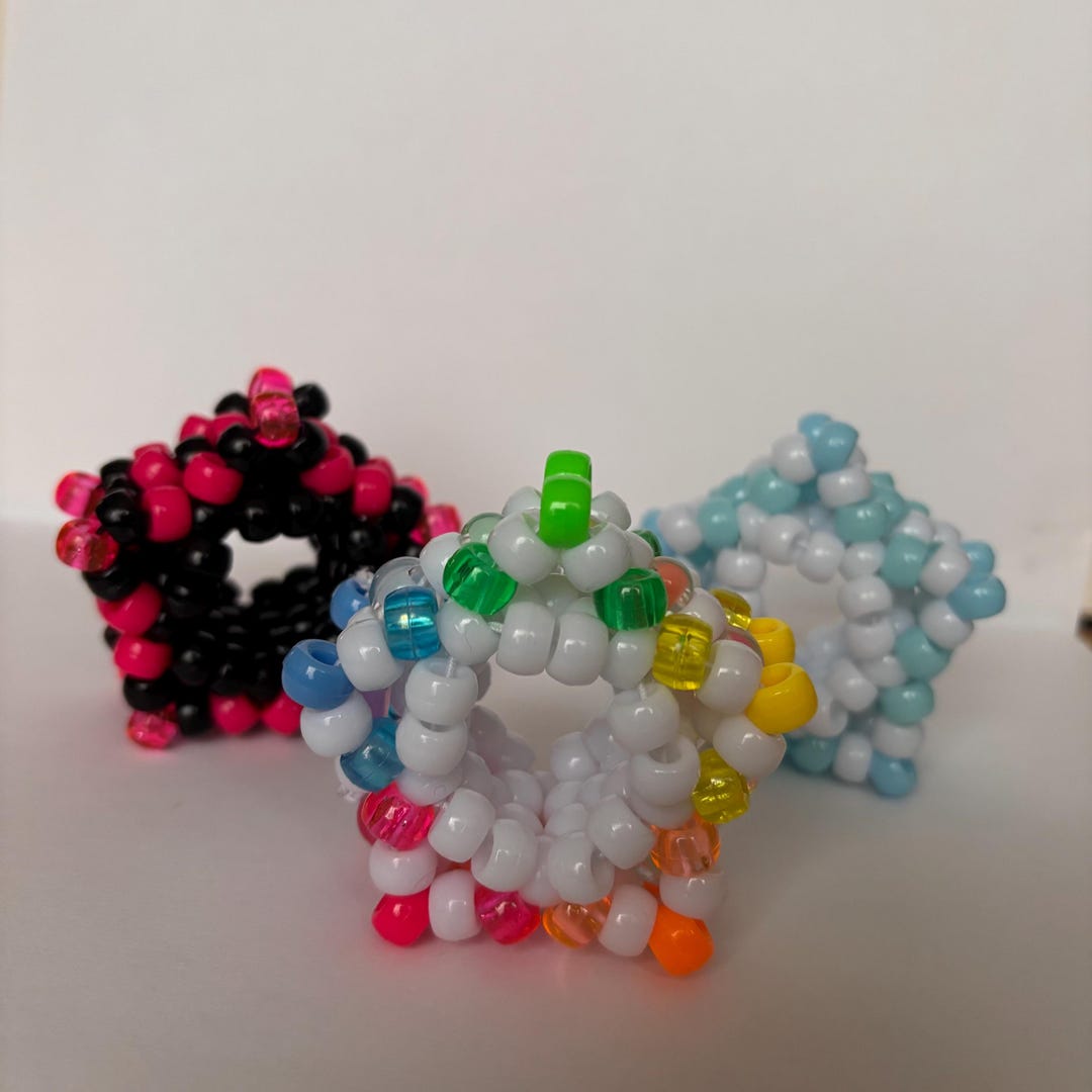 Kandi Fidget Star Thumb Rotators--discreet Small Fidgets for Classrooms ...