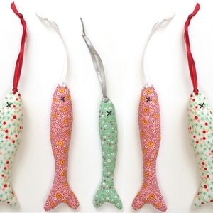 Fabric Fish Sewing Pattern PDF Tutorial to Make 3D Herring & Sardine ...