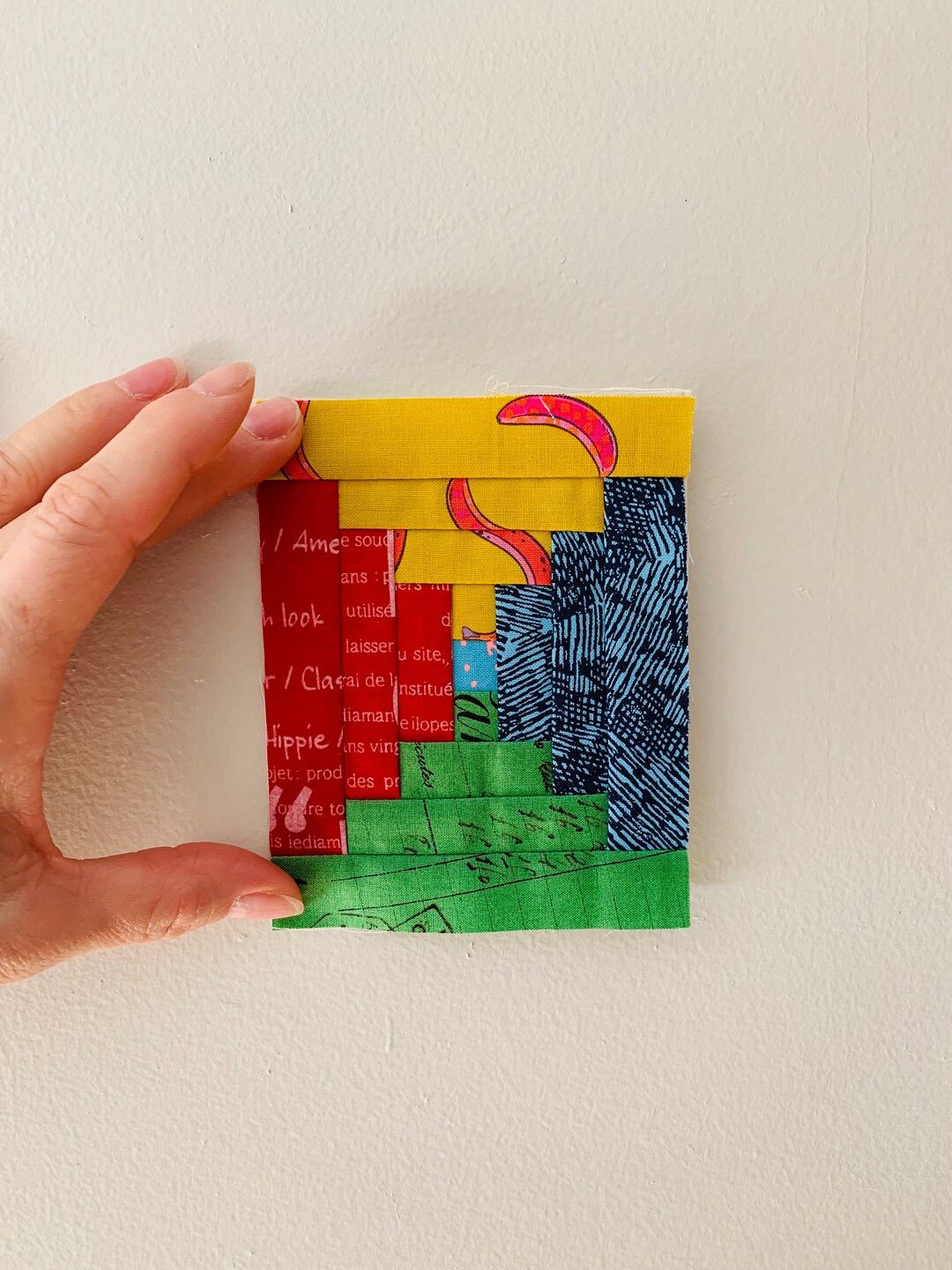 Quilt Block Mini Template PDF Pattern for Court House Steps a Log Cabin ...