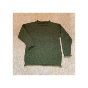 Top Down Sweater Knitting Pattern, Ladies Easy Size Classic Jumper With ...