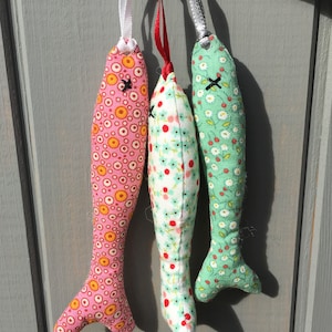 Fabric Fish Sewing Pattern PDF Tutorial to Make 3D Herring & Sardine ...