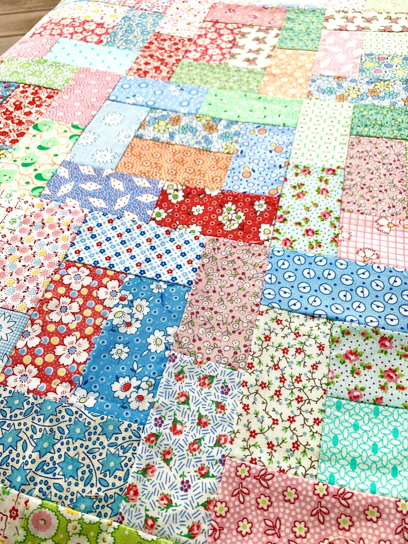Easy Baby Quilt Pattern Beginner Friendly Fun Patchwork - Etsy UK