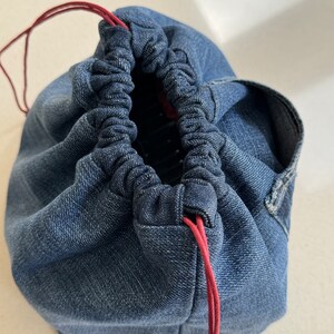Denim Drawstring Bag Pattern Easy and Sustainable Sewing Project to Re ...