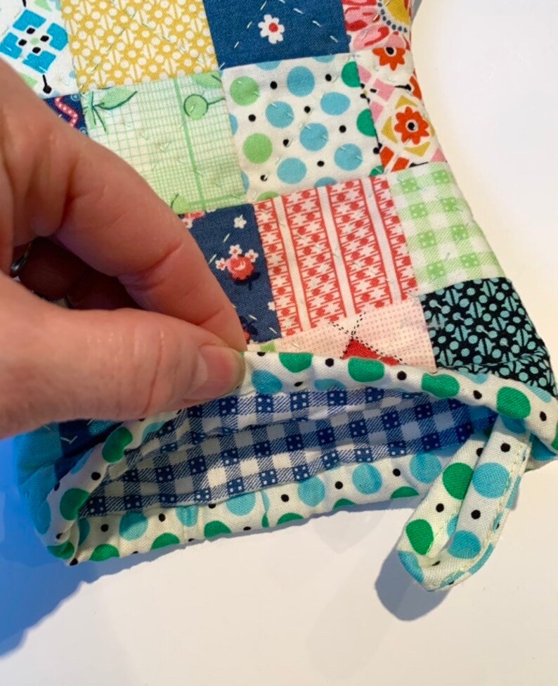 Oven Gloves Sewing PATTERN Patchwork Pot Holder Mittens for - Etsy