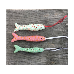 Fabric Fish Sewing Pattern PDF Tutorial to Make 3D Herring & Sardine ...