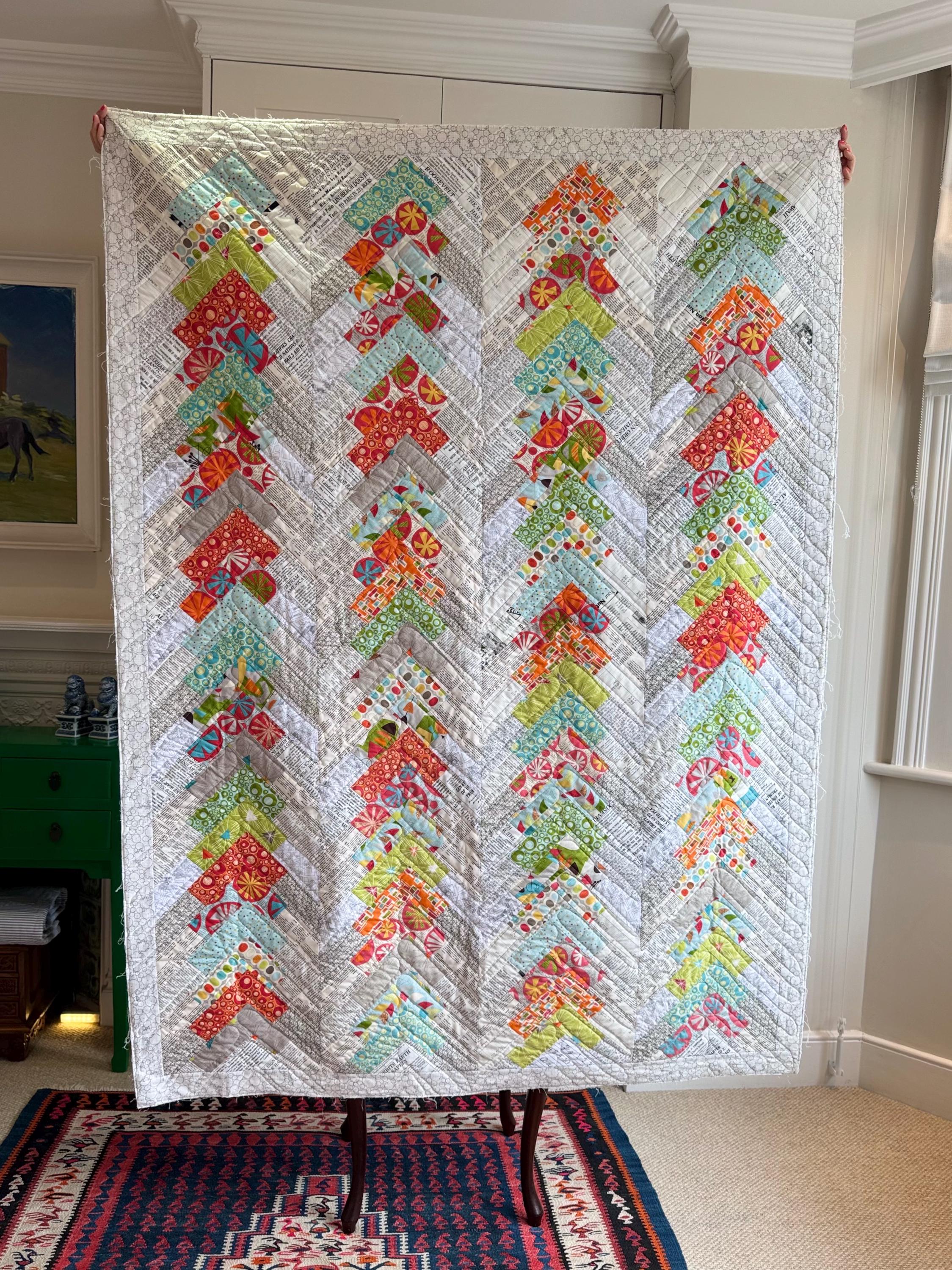 Chevron Arrows Quilt Pattern: Jelly Roll Friendly Sewing Design (PDF ...
