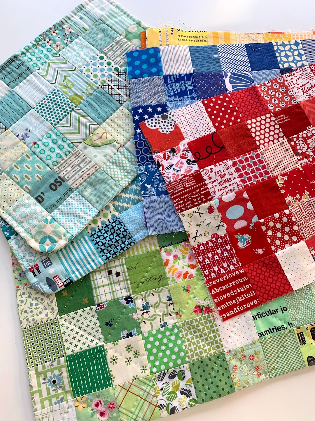 Placemat Patchwork Quilt Sewing Pattern, Easy Quilted Table Mats, Jelly ...