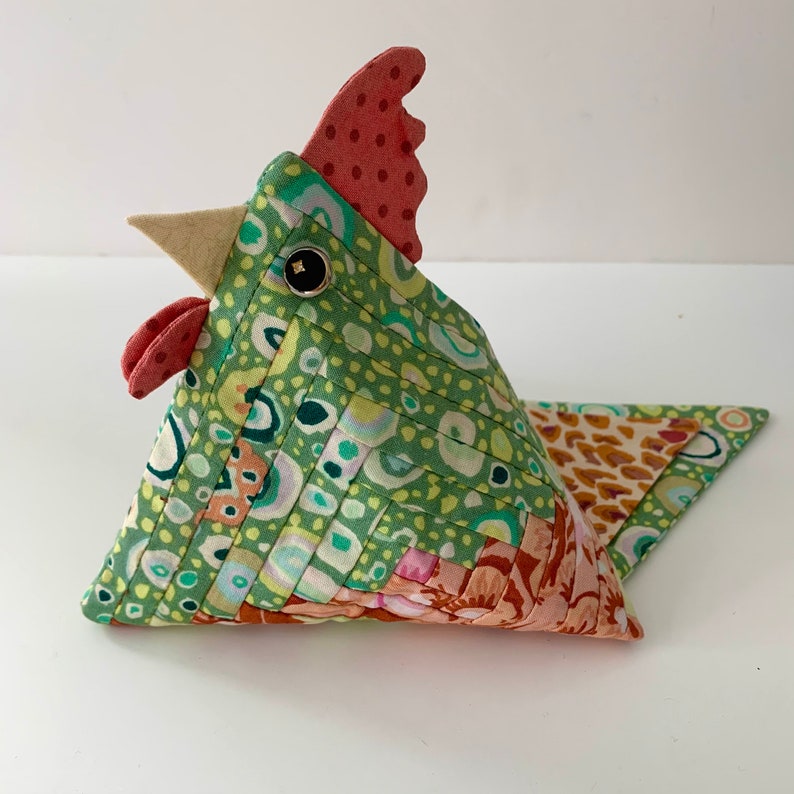 Chicken Patchwork Sewing Pattern: 3D Fabric Pyramid Shape Bird Tutorial (PDF) - Etsy