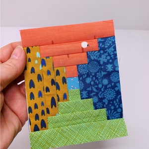 Court House Steps Quilt Block Template: Mini Log Cabin Variation (PDF ...