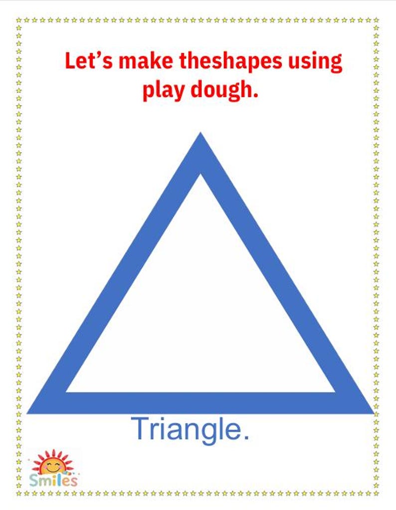 2D Shapes Printable: Preschool Activities & Playdough Mats (digital ...
