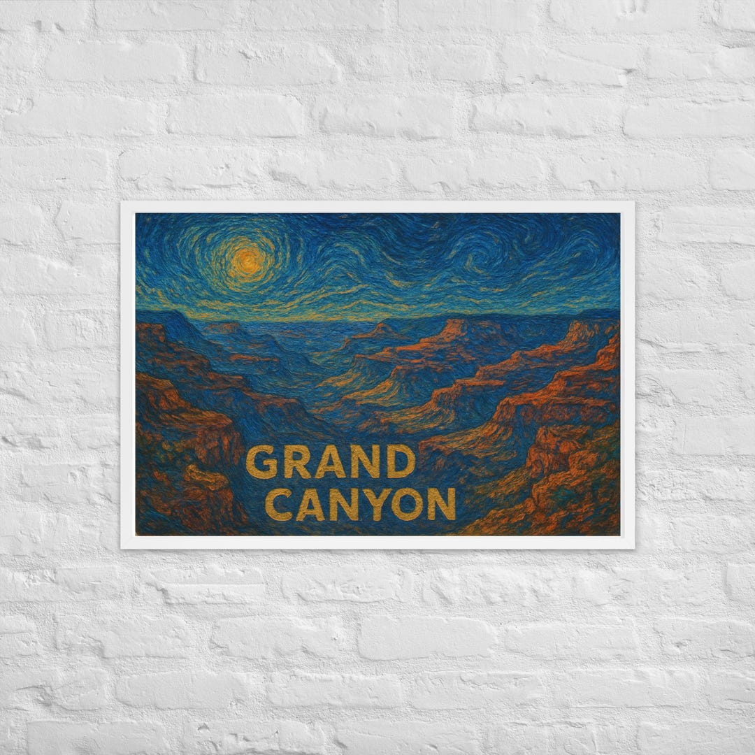 Grand Canyon “starry Vista” Art Print - Etsy