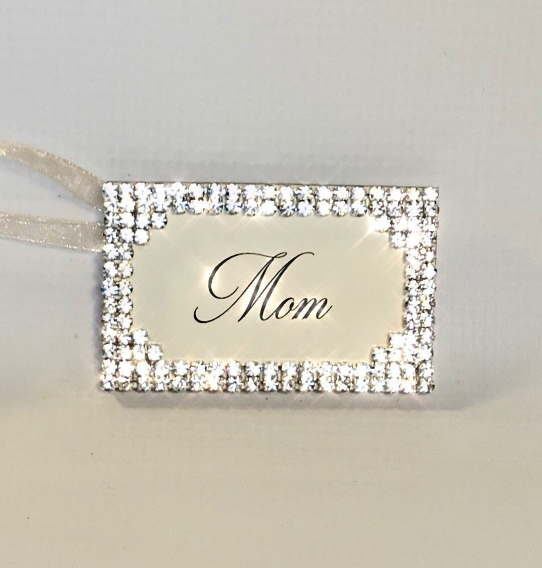 Personalized Rhinestone Gift Tag: Hand Calligraphy Wedding Sign - Etsy