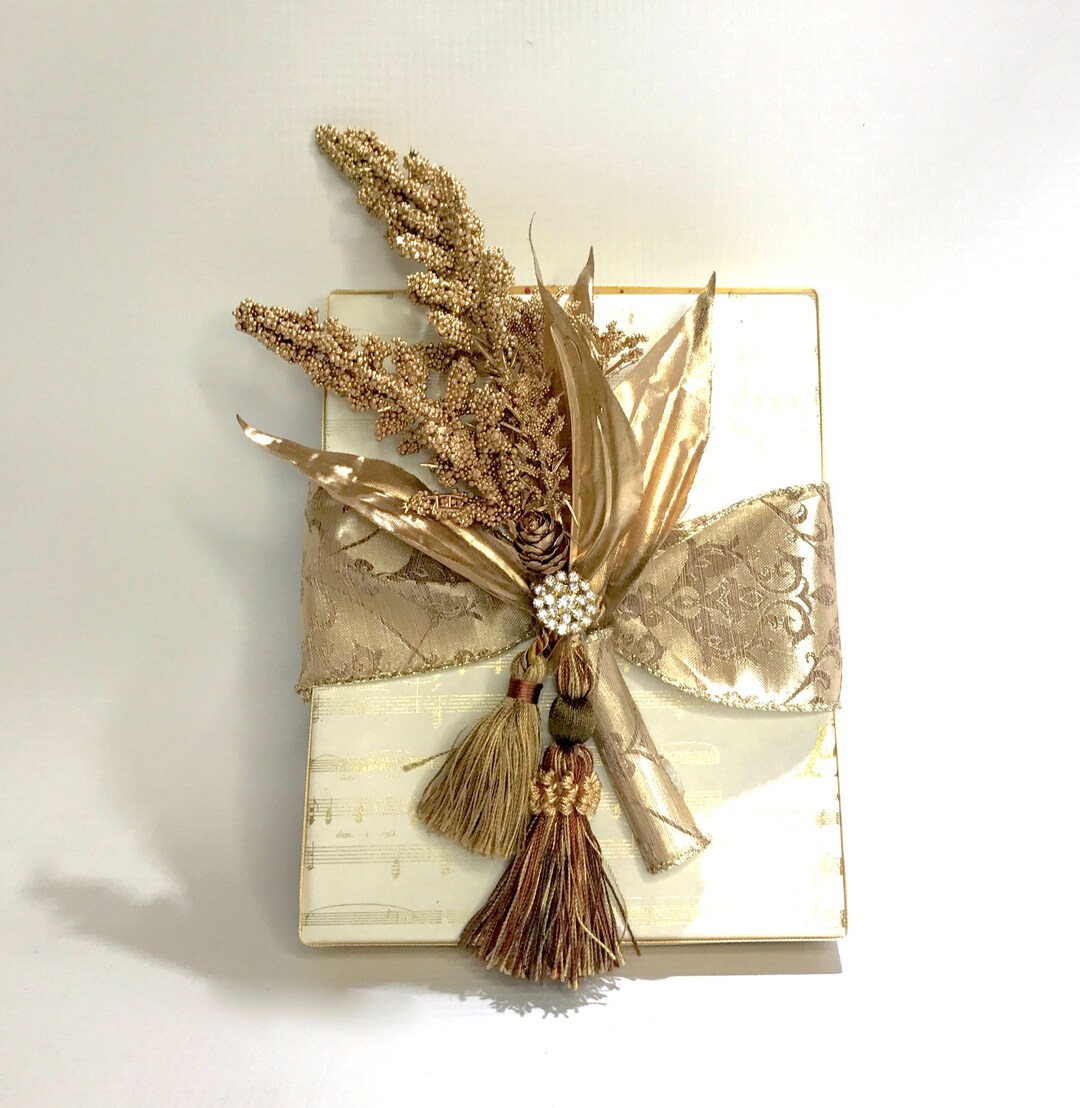 Gift Box, Gold Heather Gift Box Wrap Boxes Christmas Gift Jewelry Gift ...