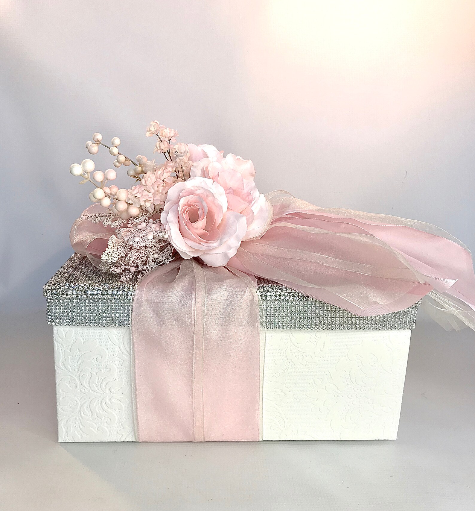 Rhinestone Gift Box: Handmade Keepsake for Wedding, Jewelry & All ...