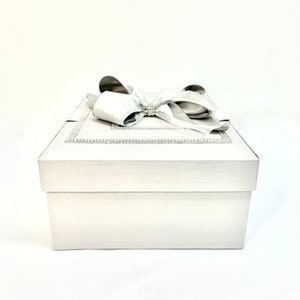 Silver Anniversary Gift Box, Butterfly Bling Gift Box, Rhinestones ...