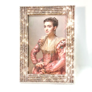 Picture Frame, Rhinestones, Set in Rose Gold, Wedding Card Box Sign ...
