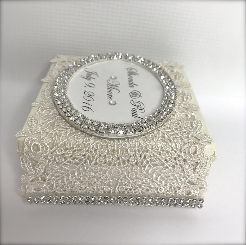 Personalized Bridesmaid Diamond Lace Gift Box Box Bride | Etsy