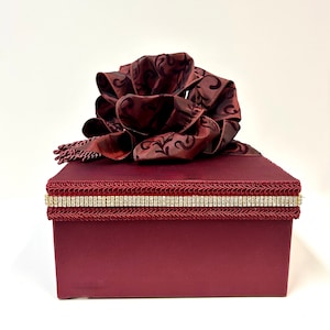 Burgundy Christmas Holiday Bride to Be Shoe Gift Box, Unique Bride ...