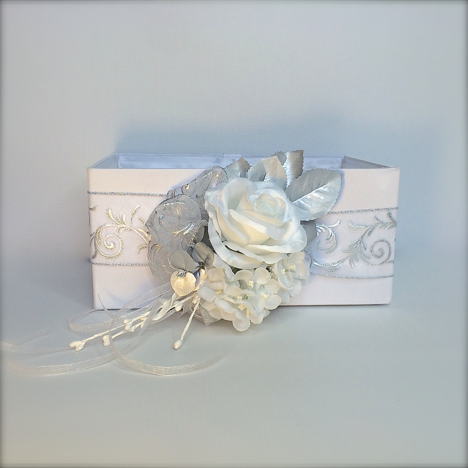 White Program Box Amenities Box Floral Arrangement Cover Box | Etsy