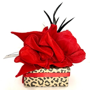 Leopard Print With Red Ribbon Gift Card Holder Sustainable Reusable ...