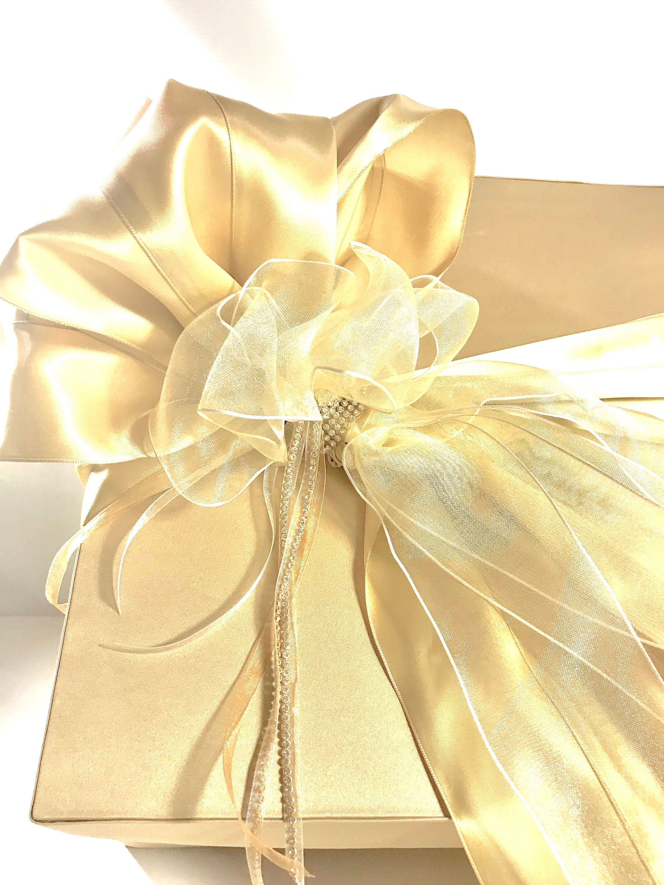 Gold Large Pre-Wrapped Gift Box Gorgeous Gift Ideas | Etsy