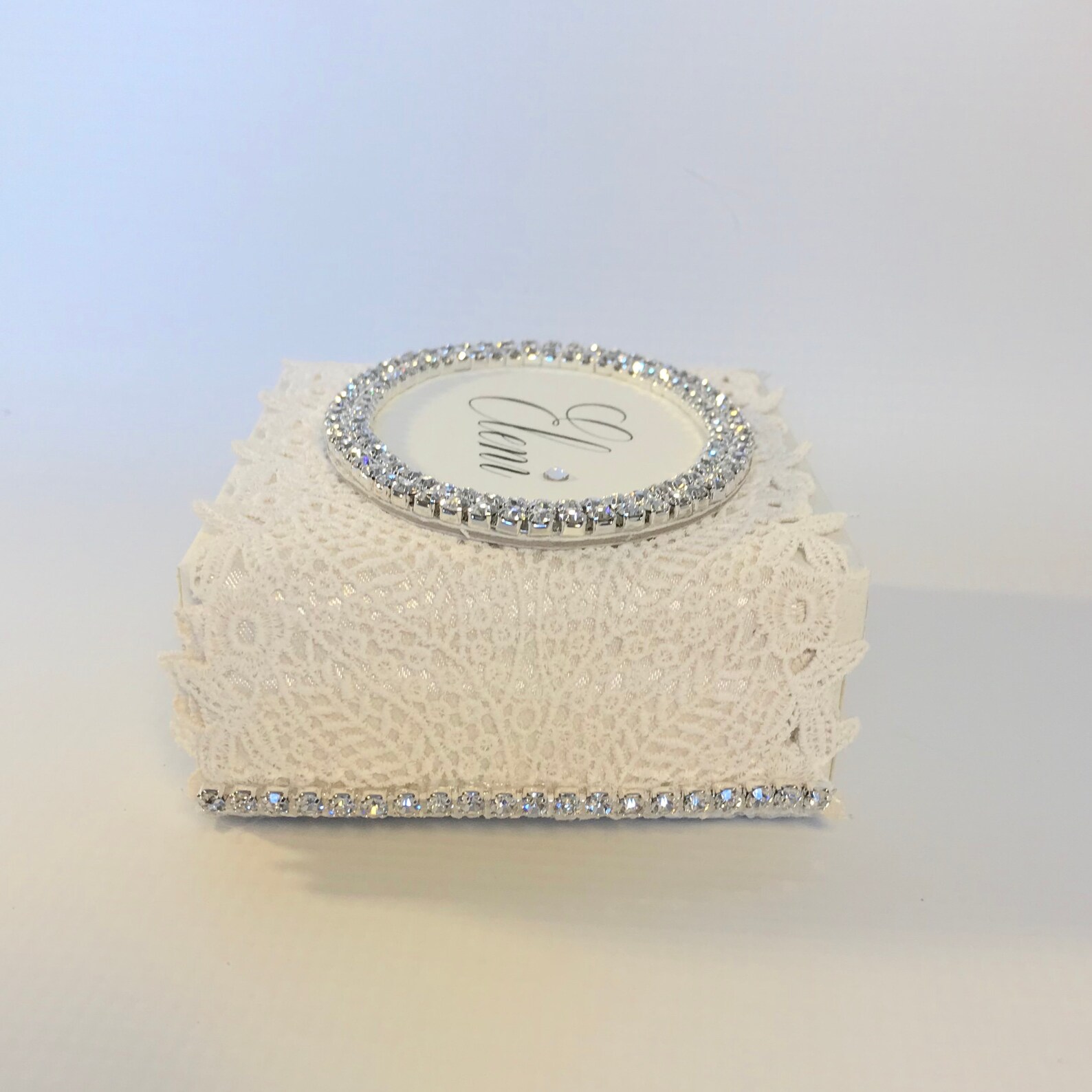 Personalized Bridesmaid Diamond Lace Gift Box Box Bride | Etsy