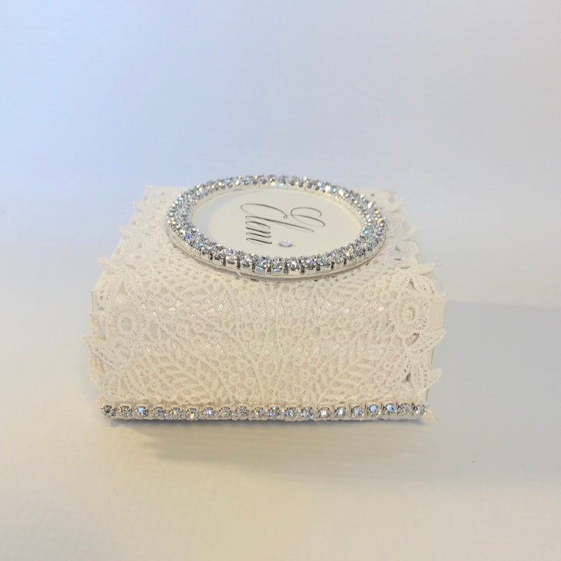 Personalized Bridesmaid Diamond Lace Gift Box Box Bride | Etsy