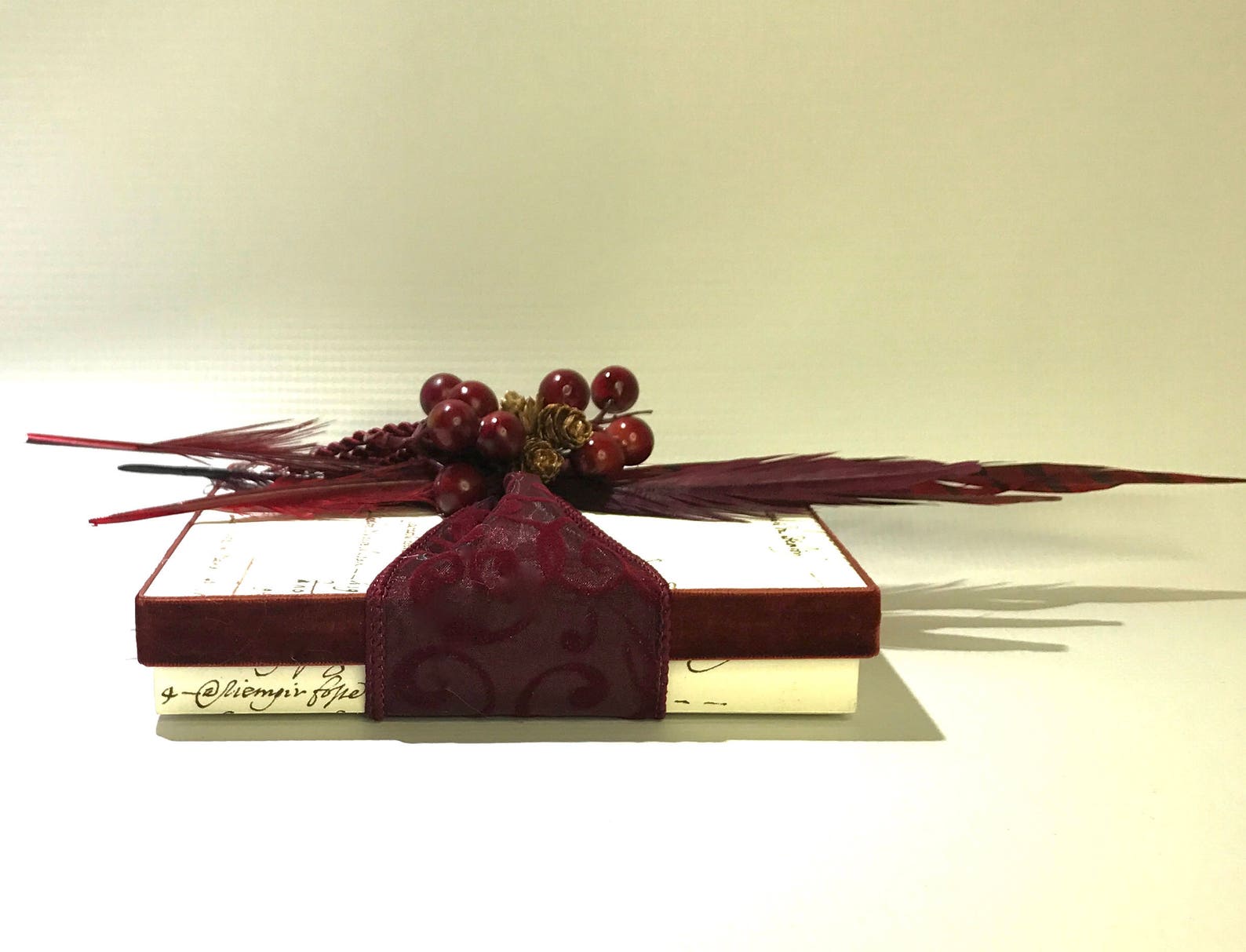 Gift Box Wrapping for Men Gift Ideas for Him Burgundy Gift | Etsy