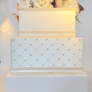 Wedding Card Box With Lock Gold and Ivory Wedding Card Holder, Wedding ...