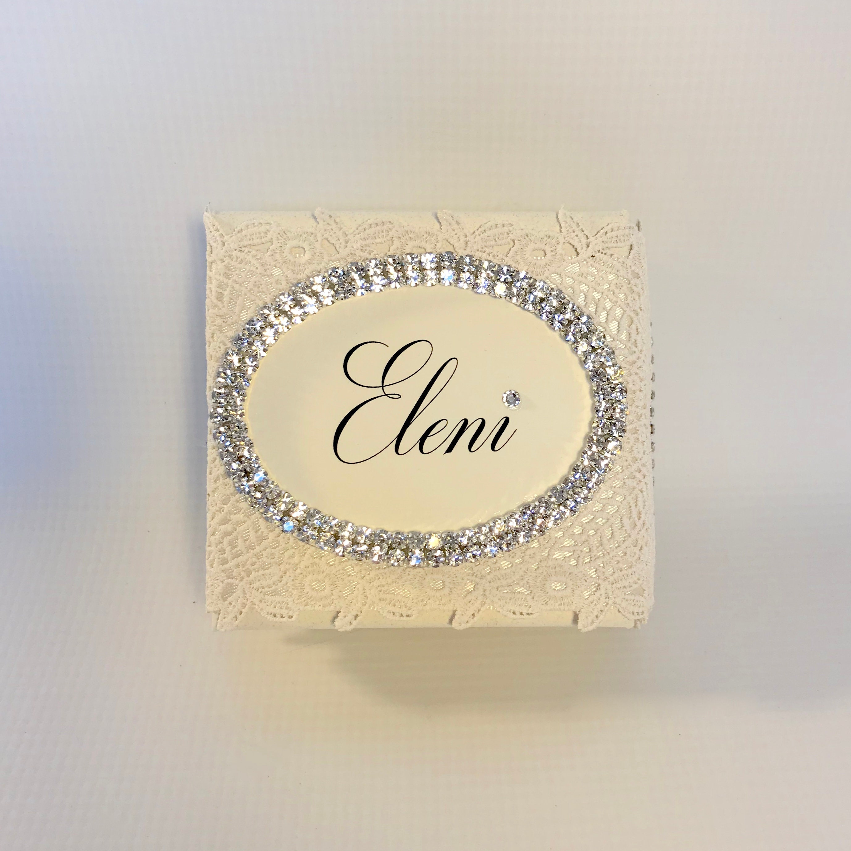 Personalized Bridesmaid Diamond Lace Gift Box Box Bride | Etsy