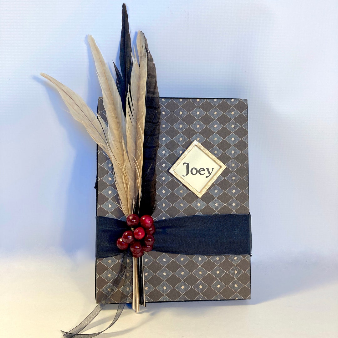 Personalized Pre-wrapped Gift Box: Black Demi Print, Grooms Gift - Etsy