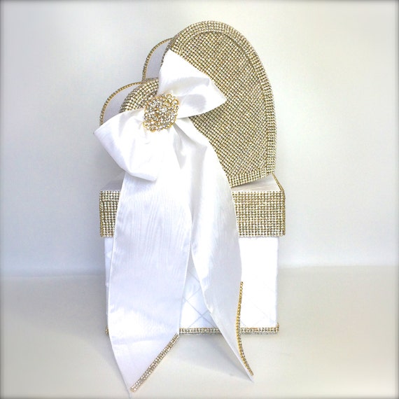 Wedding Card Box with Lock Gold Heart of Hearts Wedding Card | Etsy