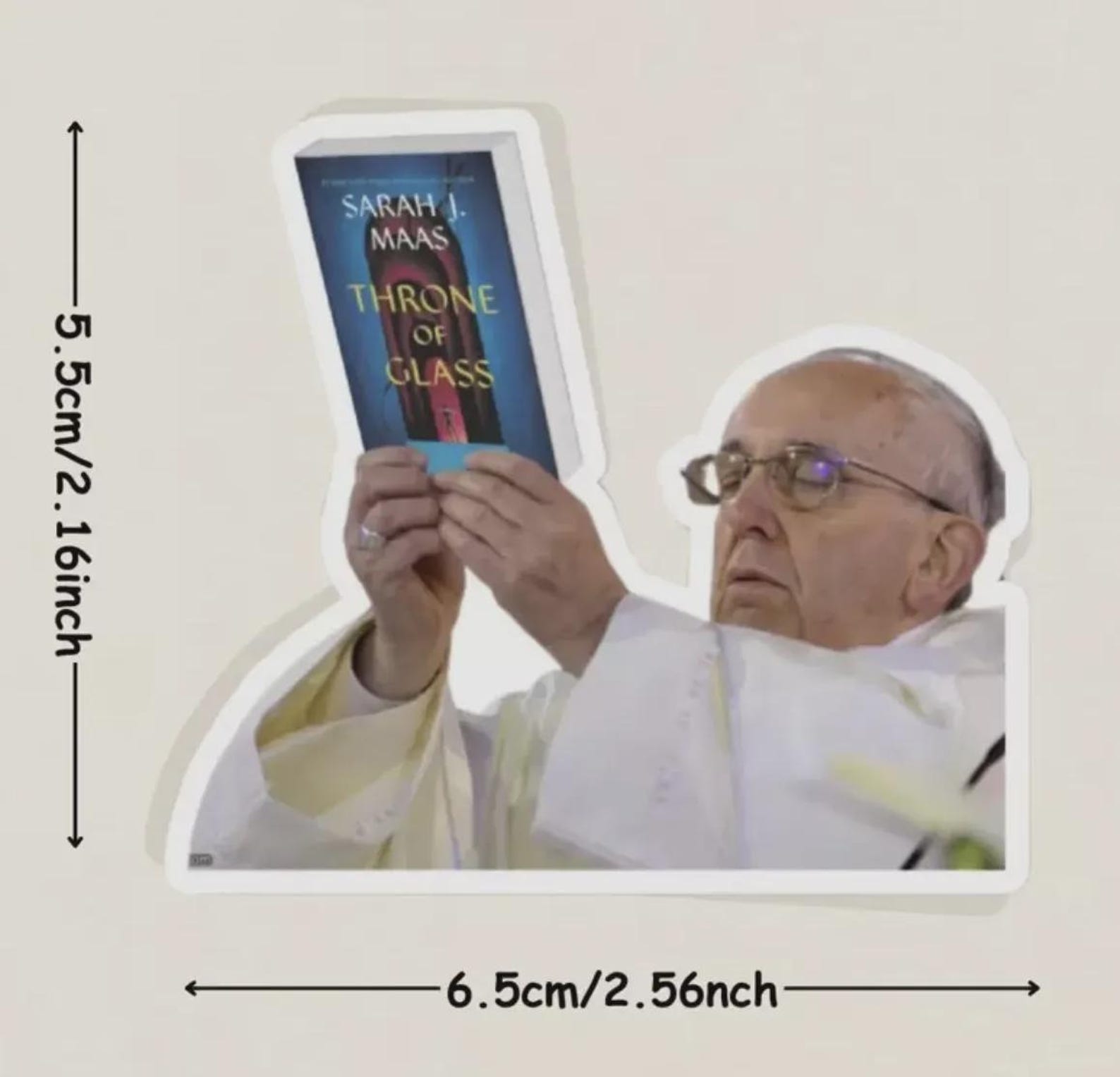 Throne of Glass Pope Meme Sticker | Funny Bookish Sticker | SJM Smut ...