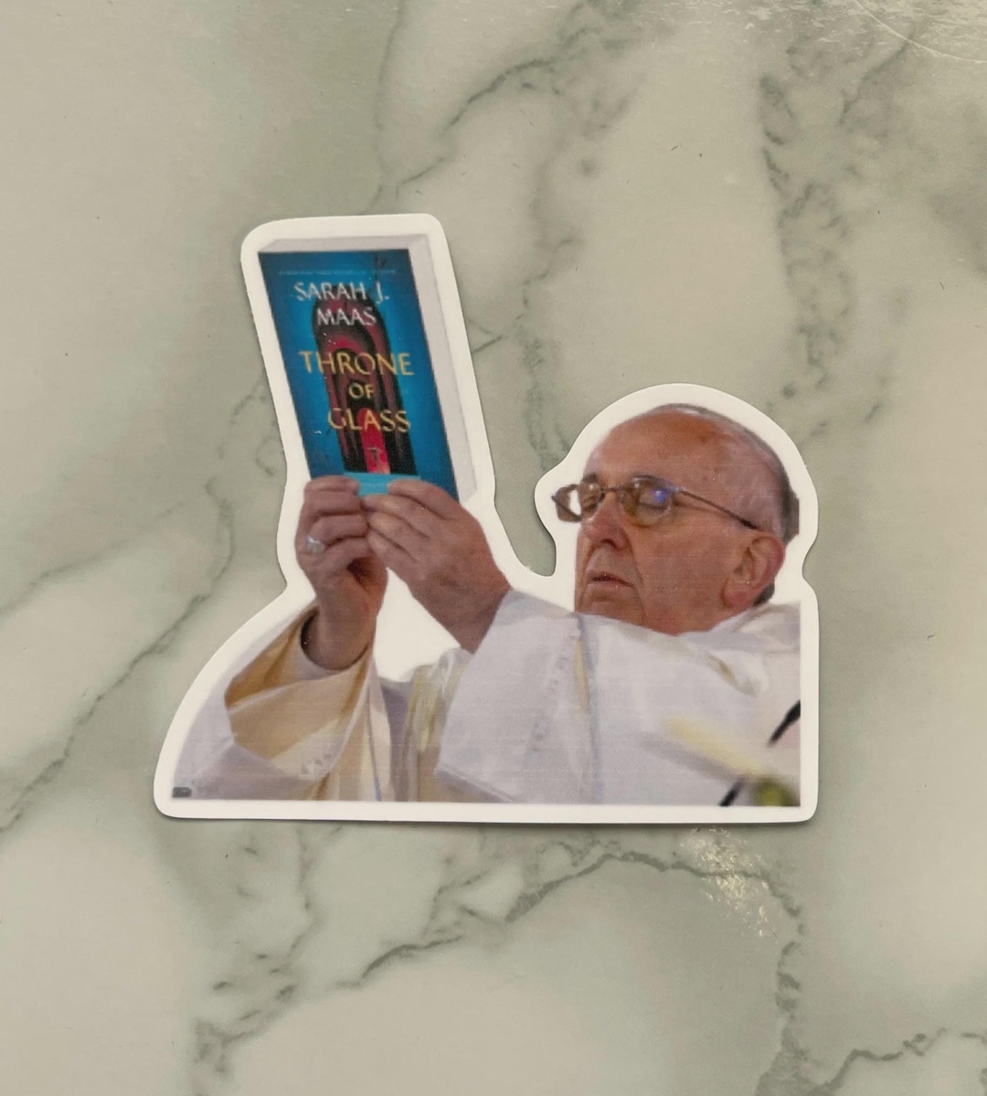 Throne of Glass Pope Meme Sticker | Funny Bookish Sticker | SJM Smut ...