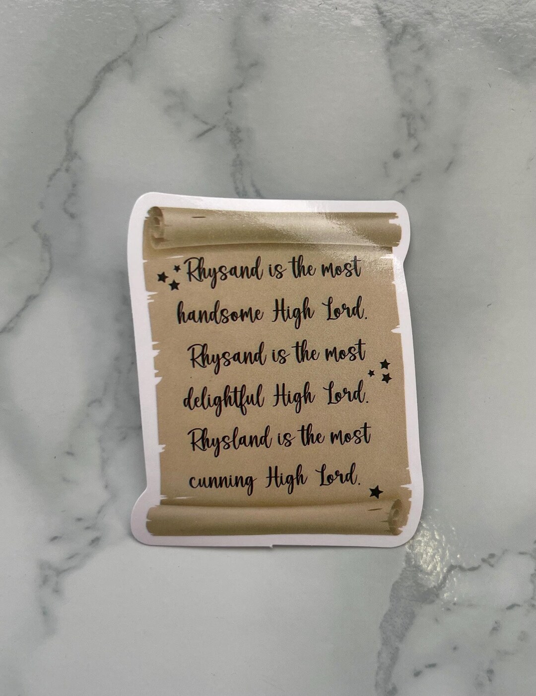 ACOTAR Sticker | Rhysand is the Most Handsome High Lord | Waterproof ...