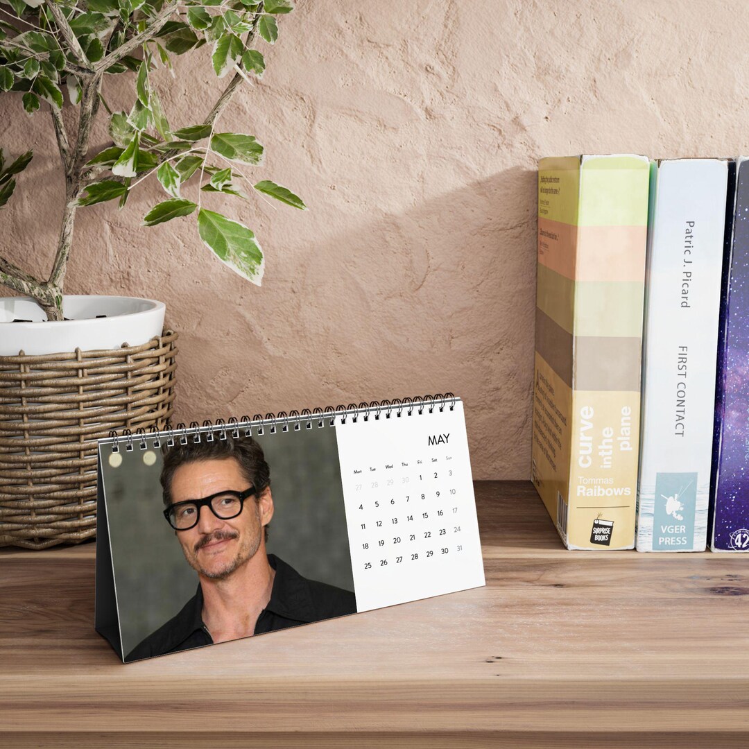 Pedro Pascal 2026 Calendar | Celebrity Fan Calendar | Desk Planner ...