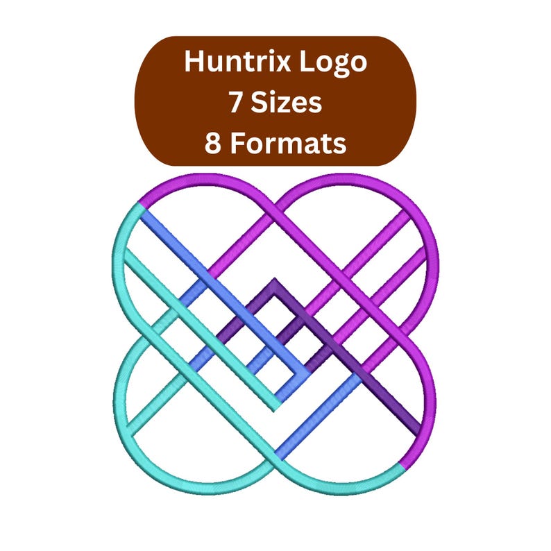 Huntrix Logo Embroidery File, Kpop Demon Hunter Logo, 7 Sizes Included ...