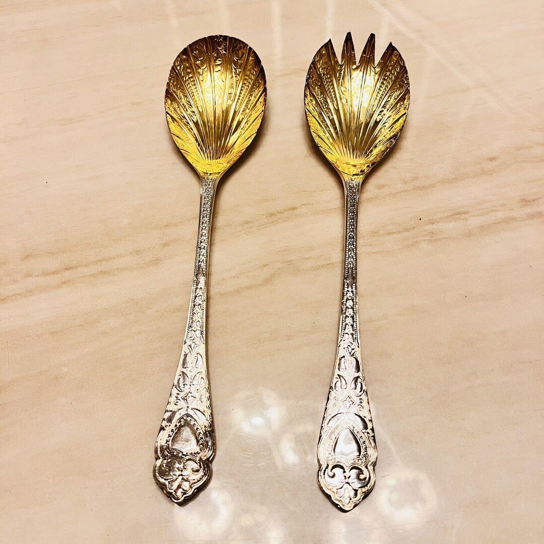 Vintage William Adams Sheffield England Serving Spoon Set 9 1/4 ...