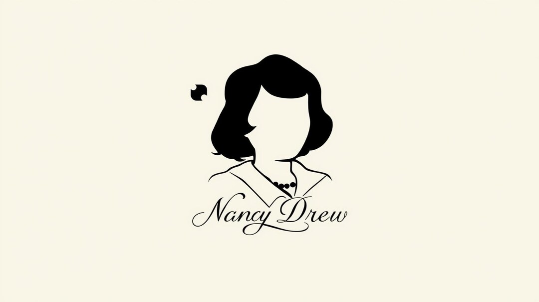 Nancy Drew Profile Outline With Name - Etsy