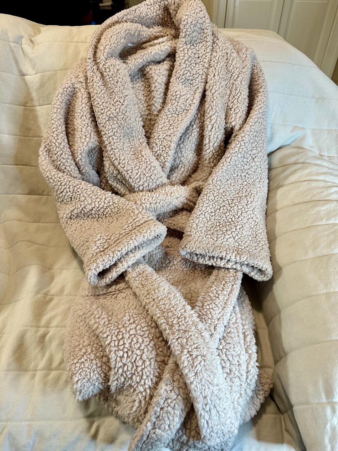 Pottery Barn Sherpa Robe | Ultra Cozy Plush Lounge Robe | Women’s Soft ...