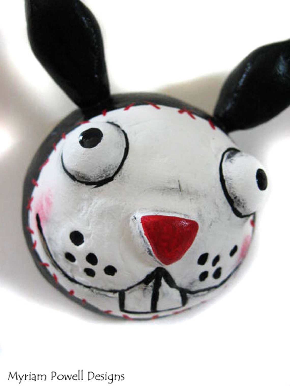 Halloween Magnet Spooky Bunnyt Magnet Bunny Pin Goth | Etsy