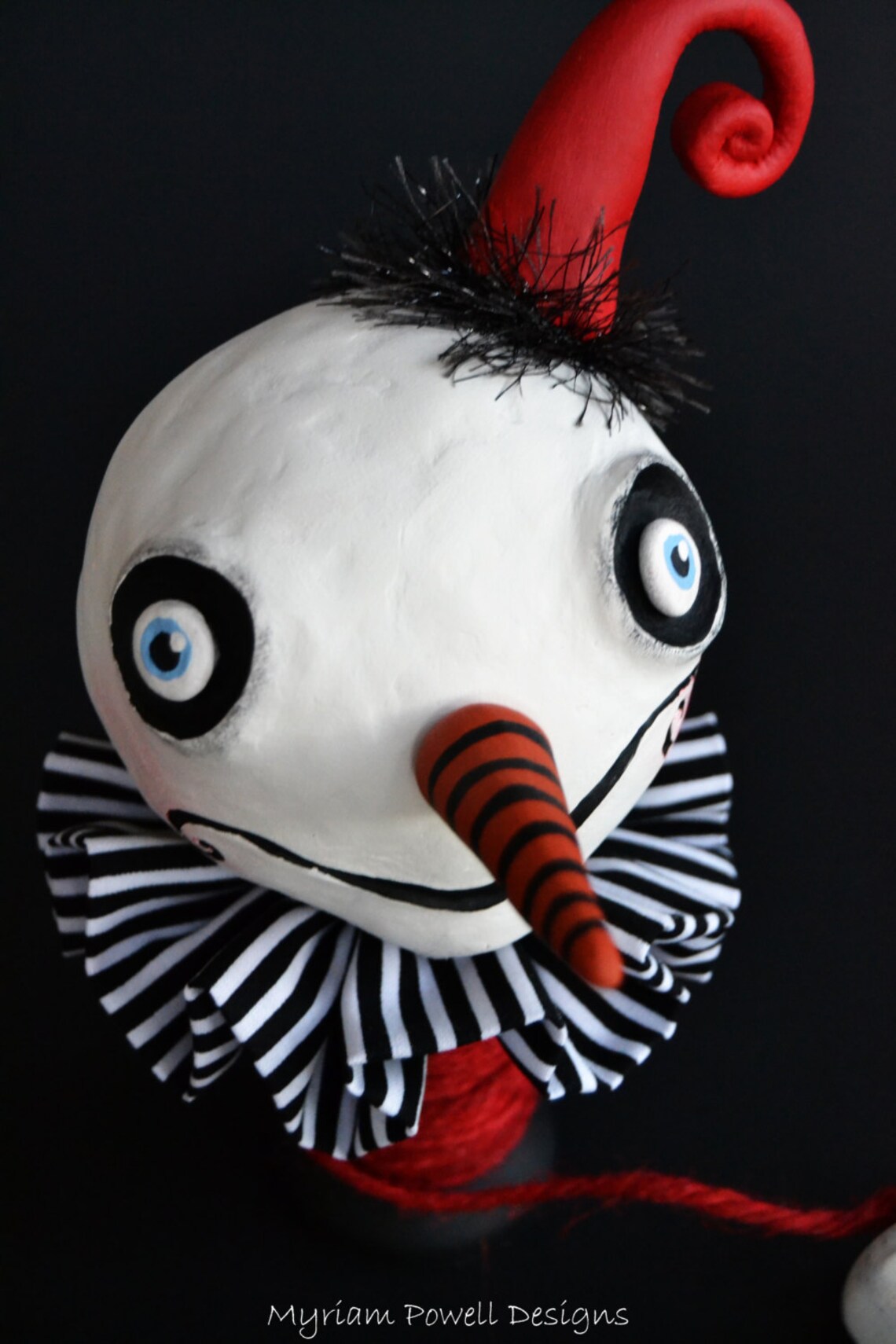 Snowman Goth Snowman Christmas Decor Whimsical Snowman - Etsy